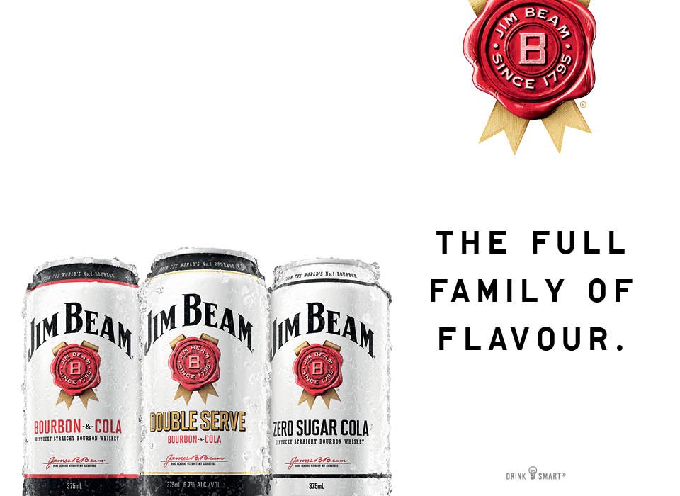 Buy Jim Beam Bourbon Whiskey Australia | Jim Beam Cola Cans Lowest ...