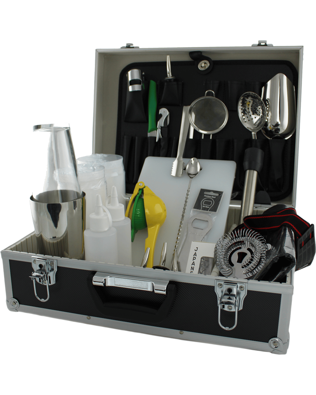 Buy Bev-equip Cocktail Kit 25 Piece Professional Bartender Case No.1 ...