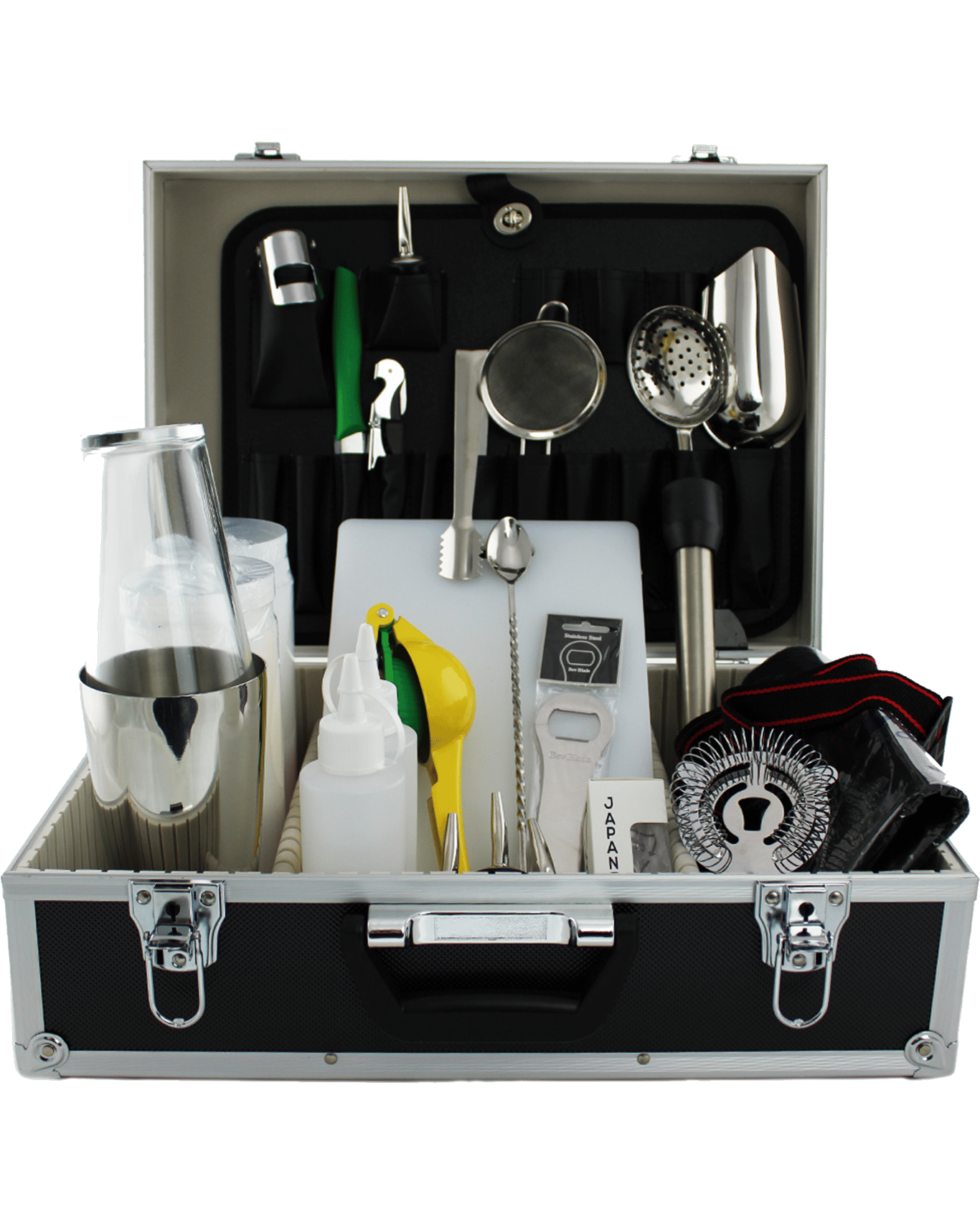 Buy Bev-equip Cocktail Kit 25 Piece Professional Bartender Case No.1 ...