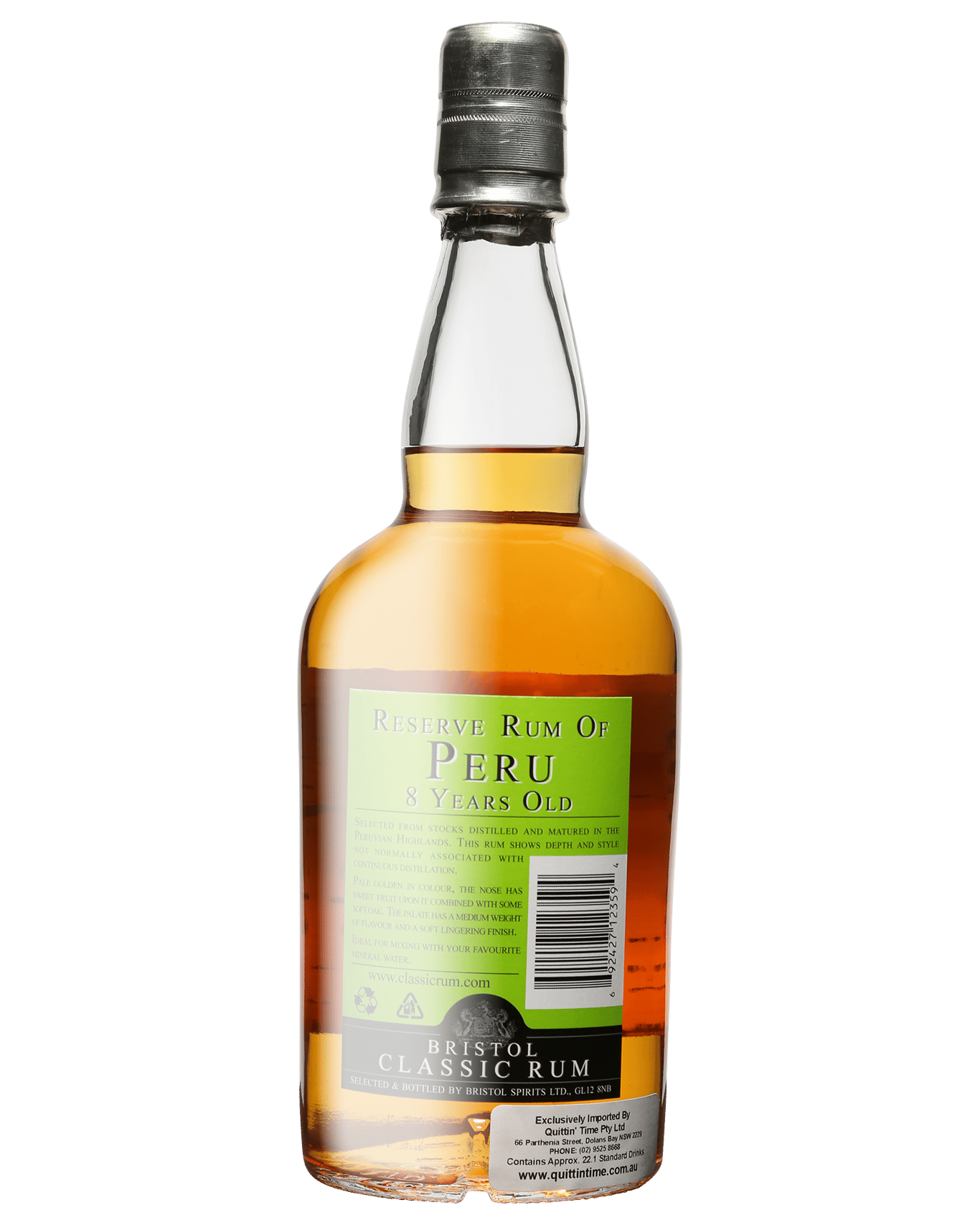 Buy Bristol Spirits Peru 8 Years Old Reserve Rum 700ml Online @Lowest Price