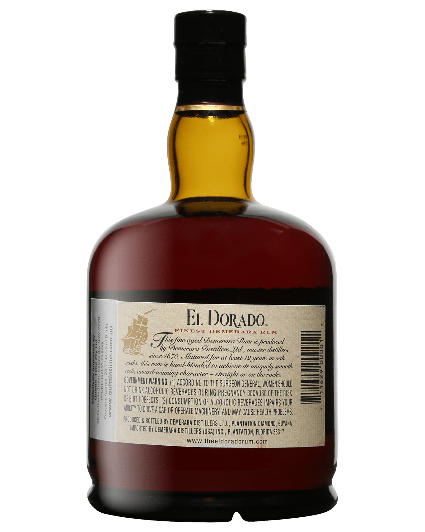 Buy El Dorado 12 Year Old Aged Rum 750ml Online @Lowest Price