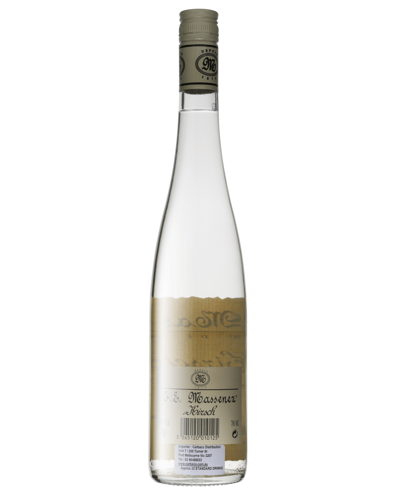 Buy Massenez Kirsch Eau De Vie700ml Online (Low Prices) from Dan Murphy's