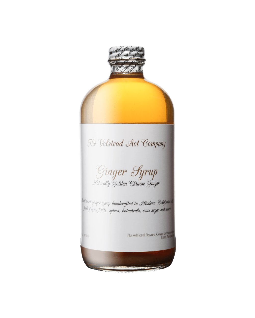 Buy The Volstead Act Ginger Syrup 473ml Online @Lowest Price