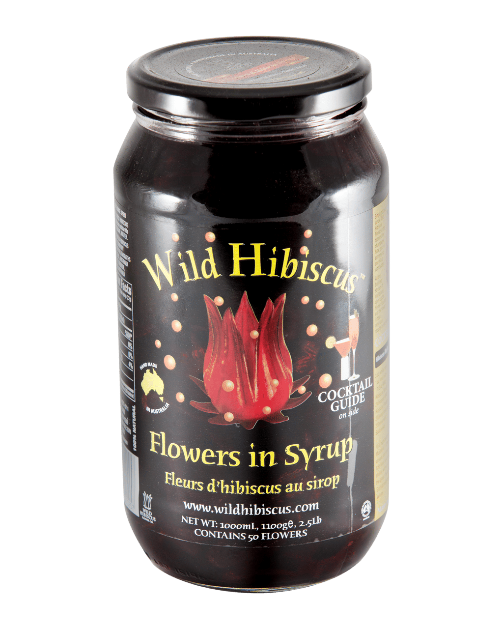 Buy Wild Hibiscus Flowers In Syrup - 50 Flowers 1kg Jar Online @Lowest ...