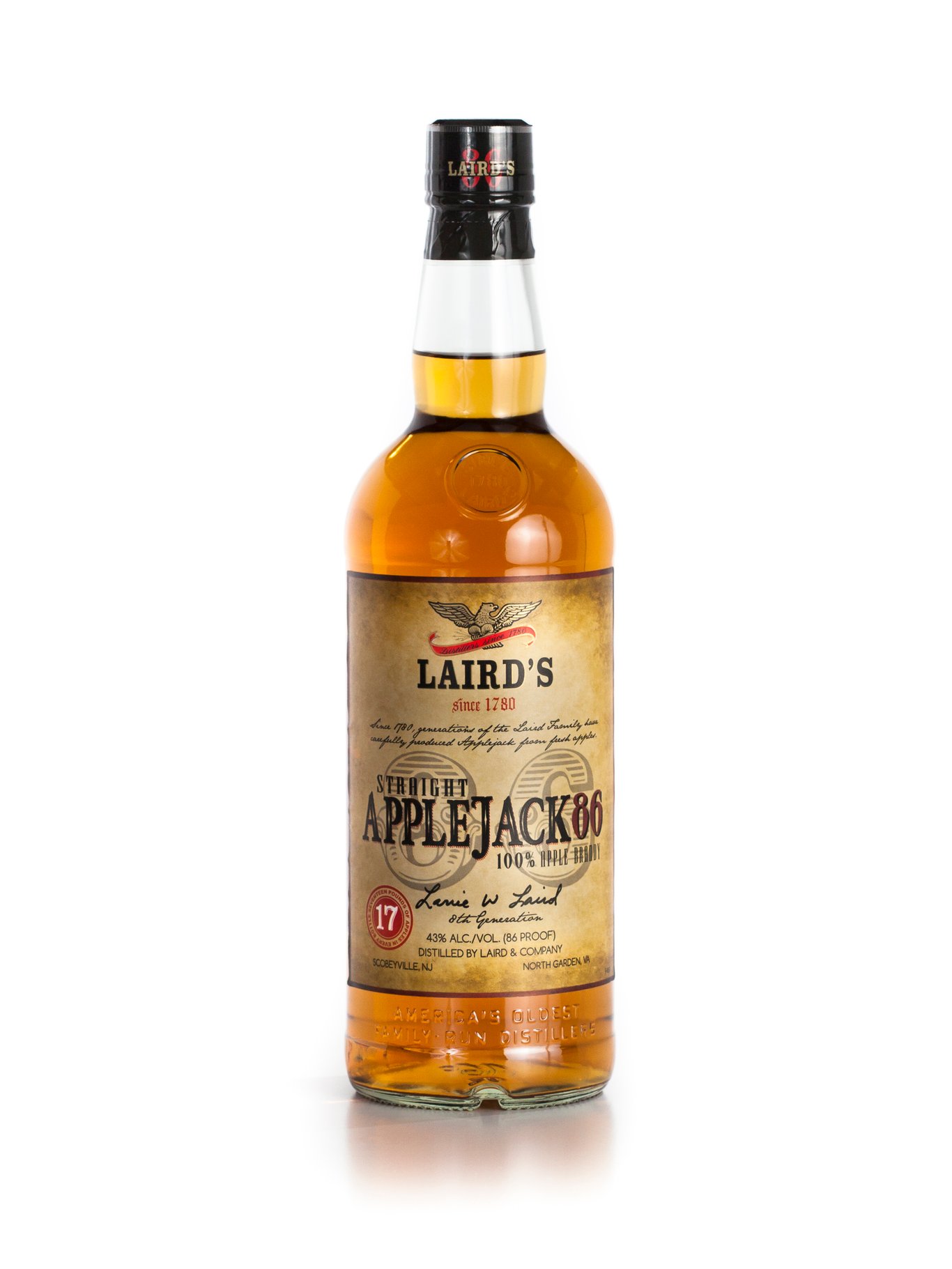 Buy Laird's Applejack 100% Apple Brandy 86 Proof 700ml Online @Lowest Price