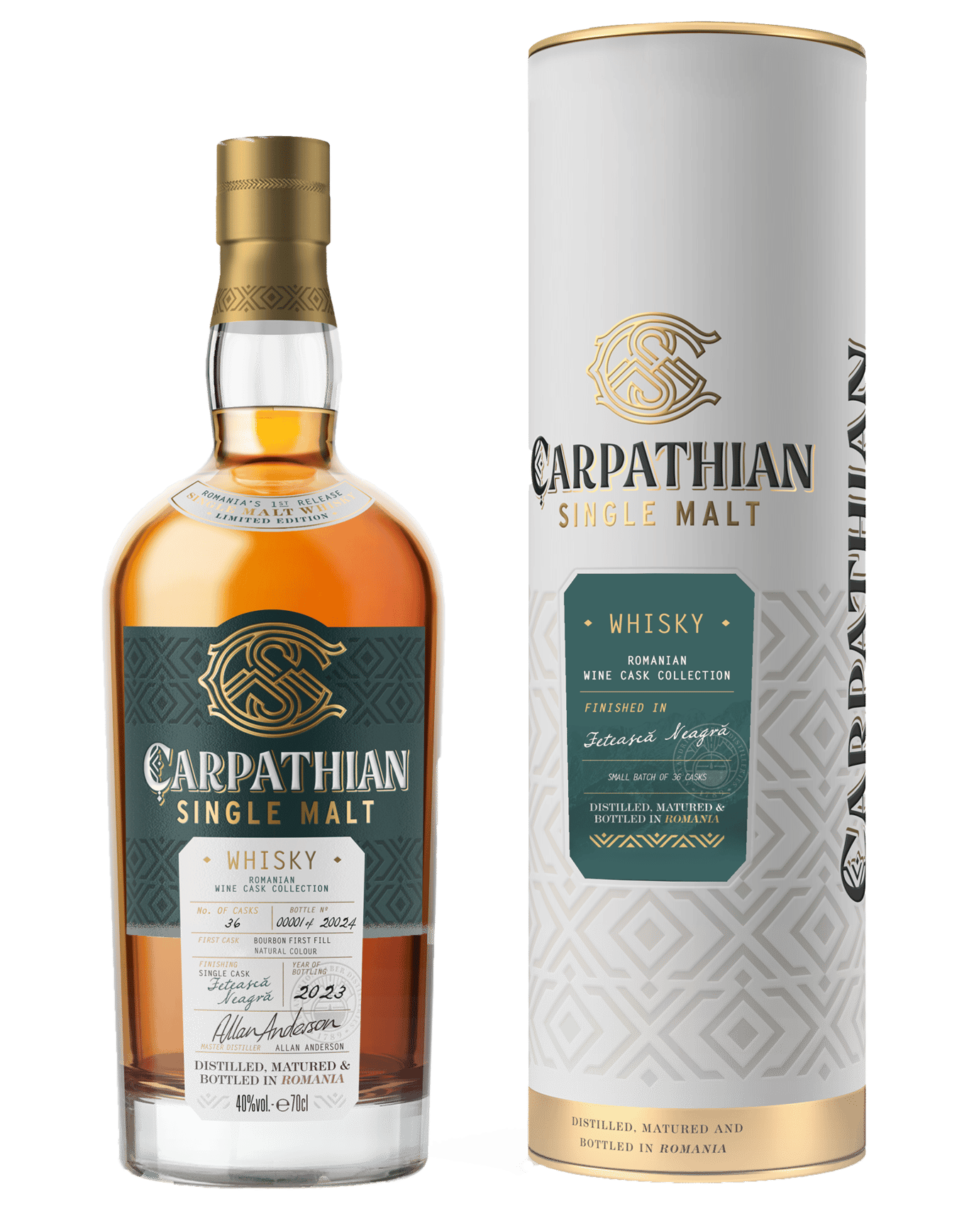 Buy Alexandrion Carpathian Whisky Feteascã Neagrã (black Maiden) Online ...