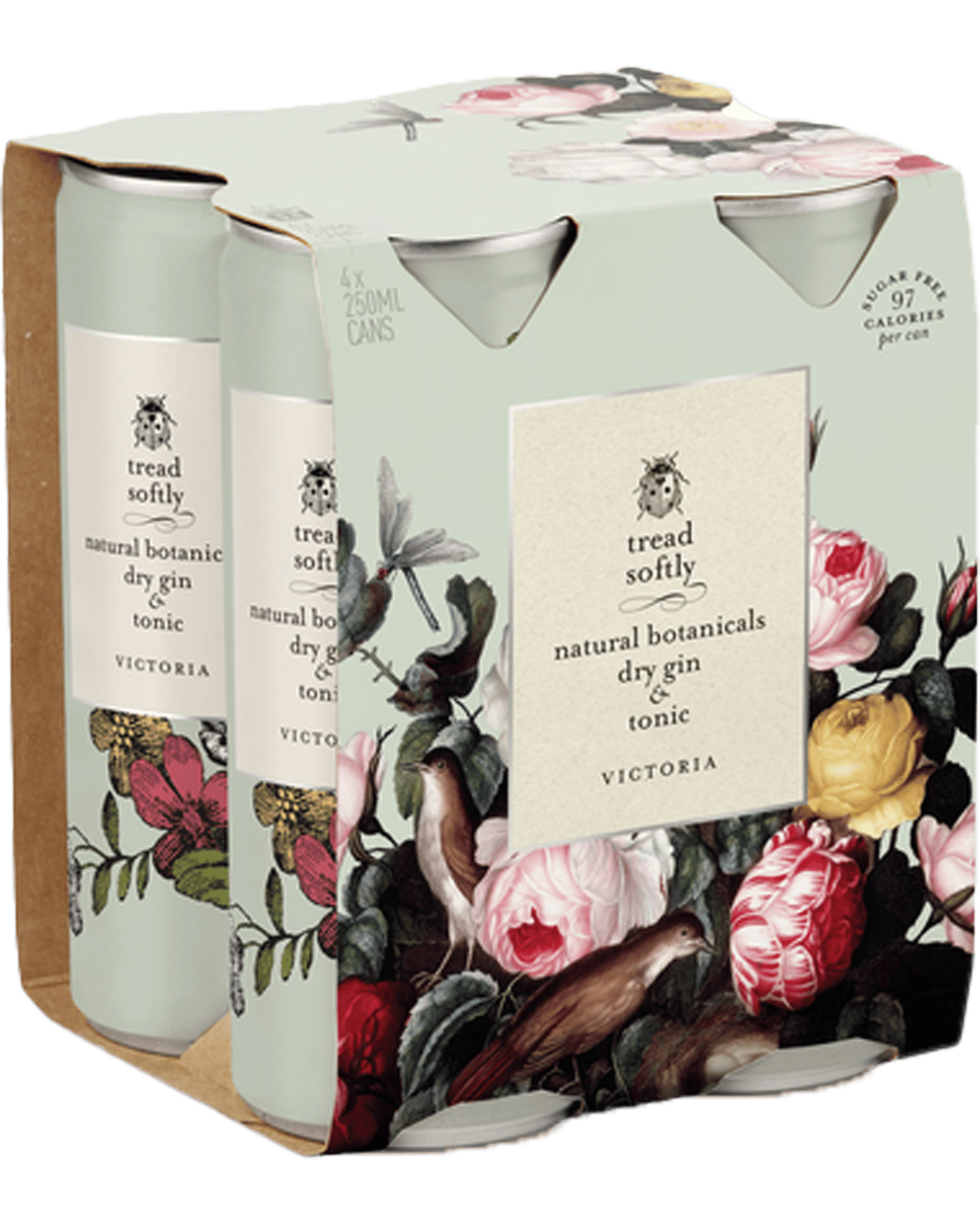 Buy Tread Softly Natural Botanicals Dry Gin & Tonic Sugar Free 250ml ...