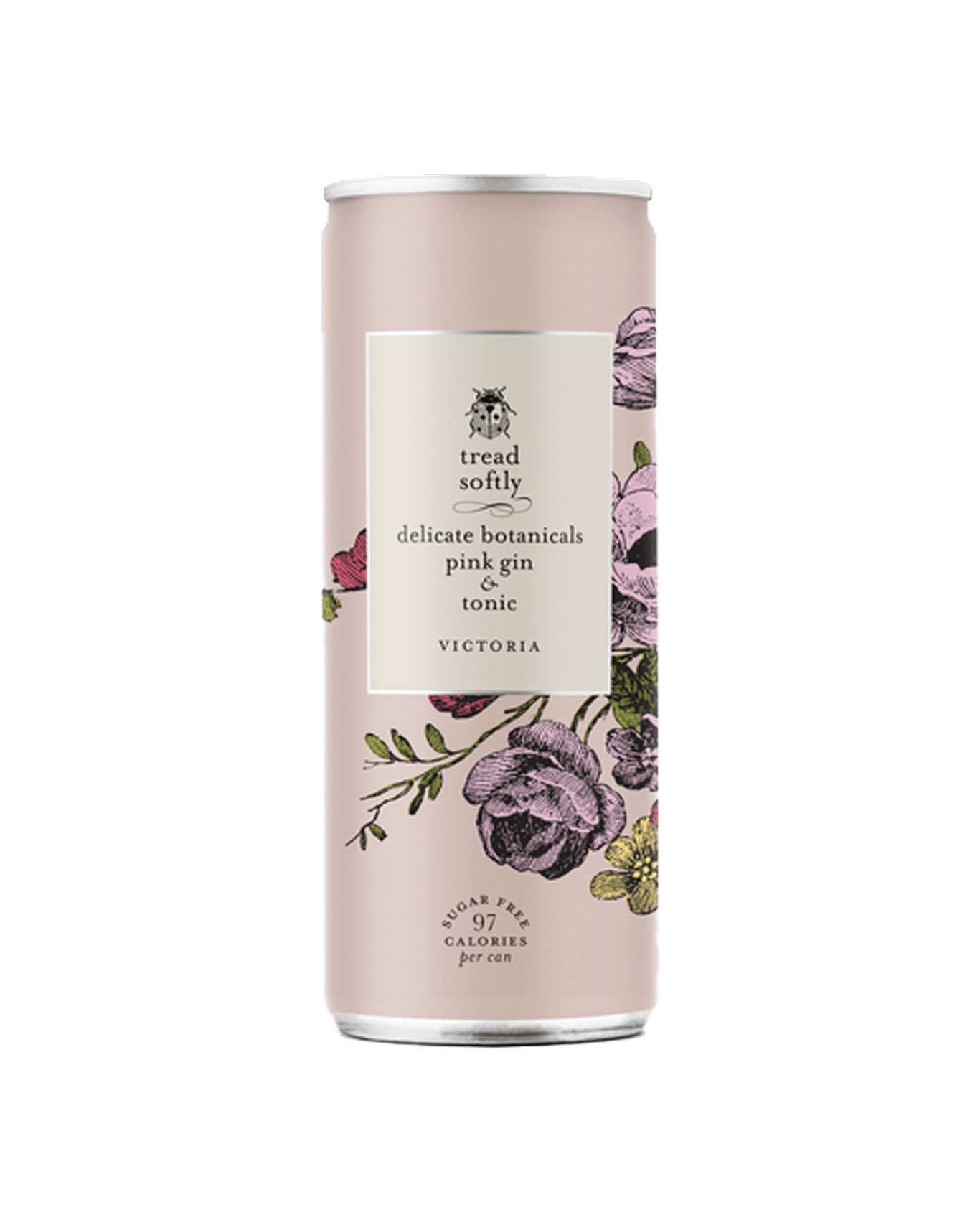 Buy Tread Softly Delicate Botanicals Pink Gin & Tonic Sugar Free 250ml ...