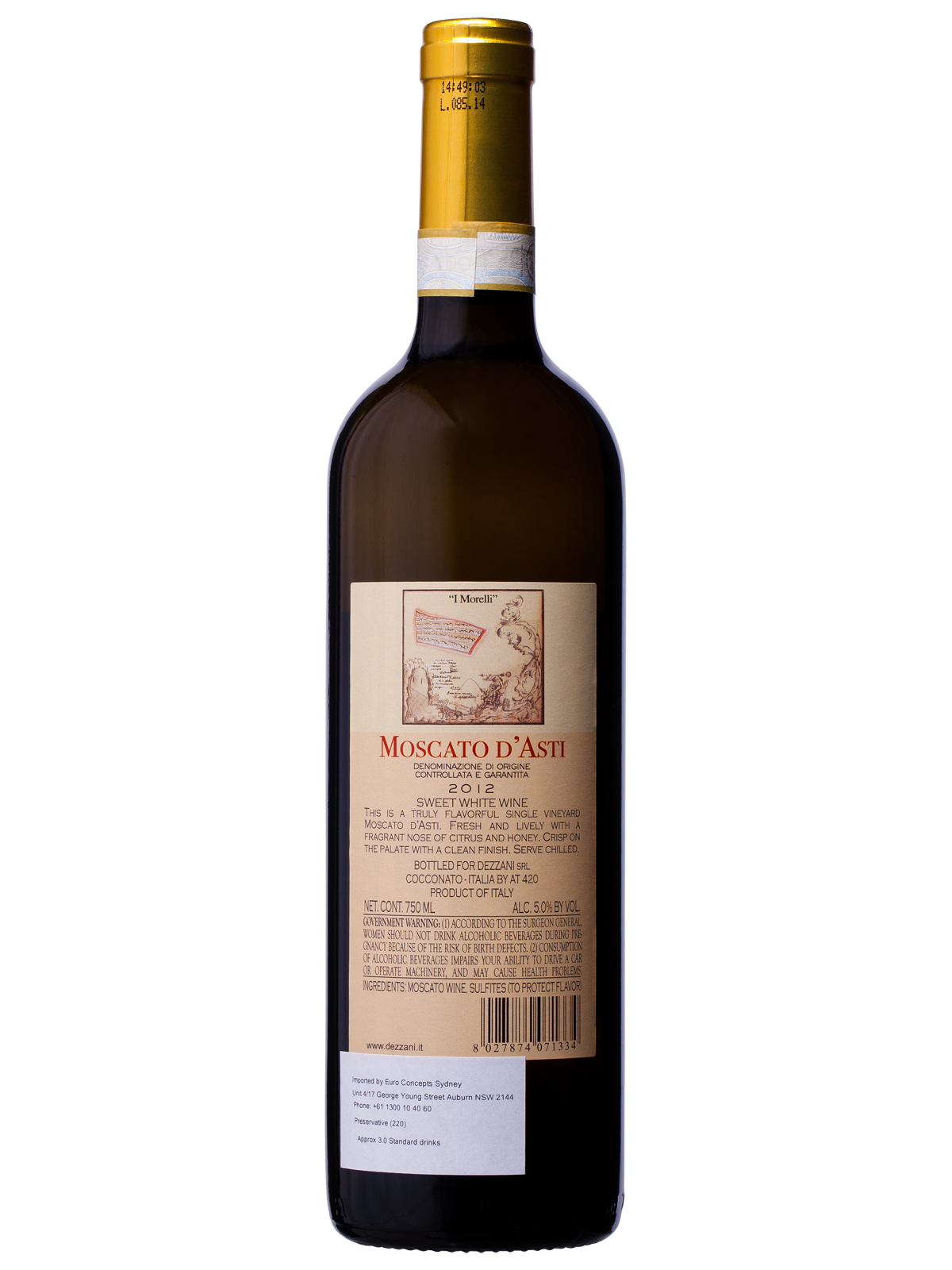 Buy Dezzani Morelli Moscato D'asti 2013 Online (Lowest Price Guarantee ...