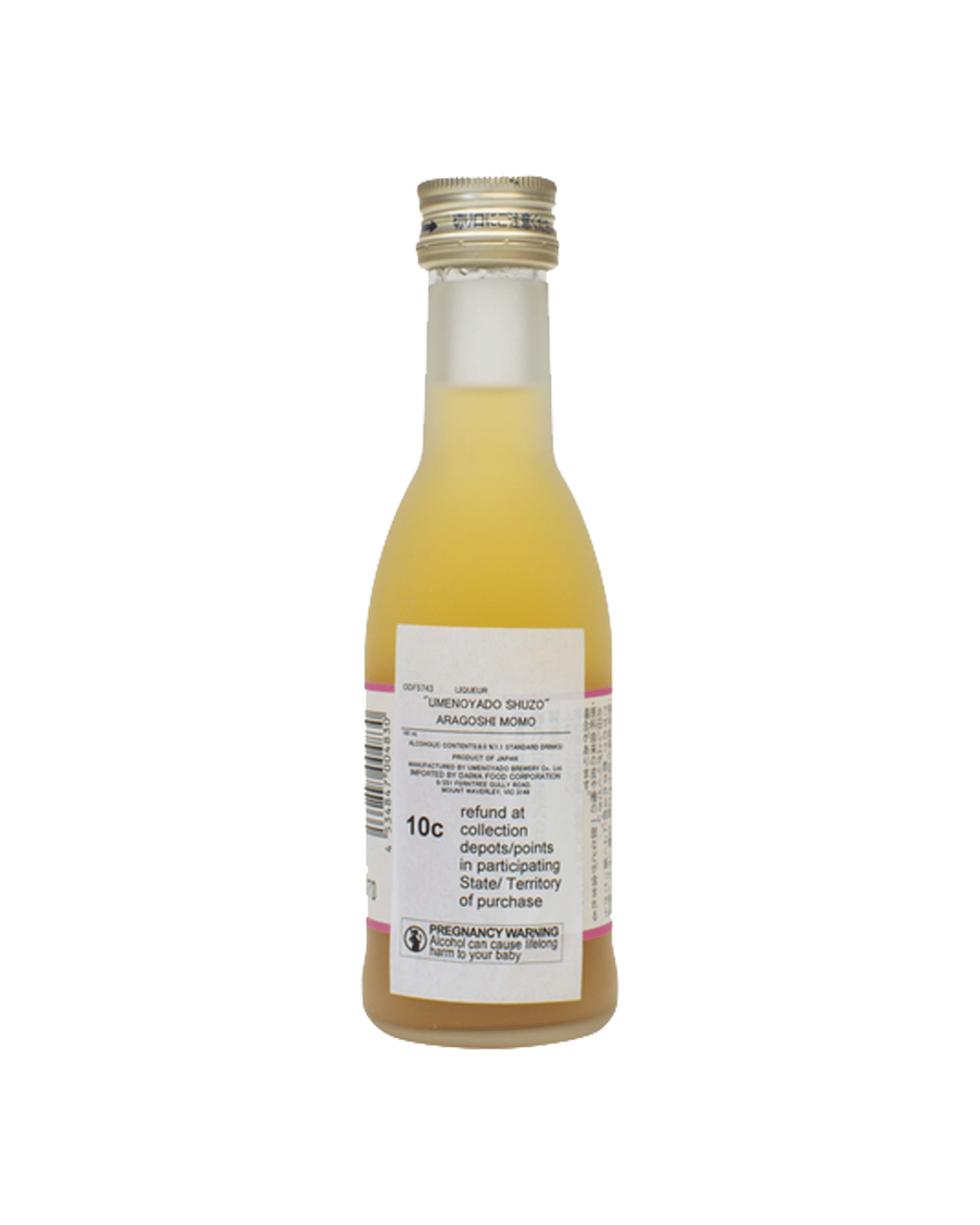 Buy Umenoyado Brewery Co Umenoyado Aragoshi Momo Peach Liqueur 180ml ...