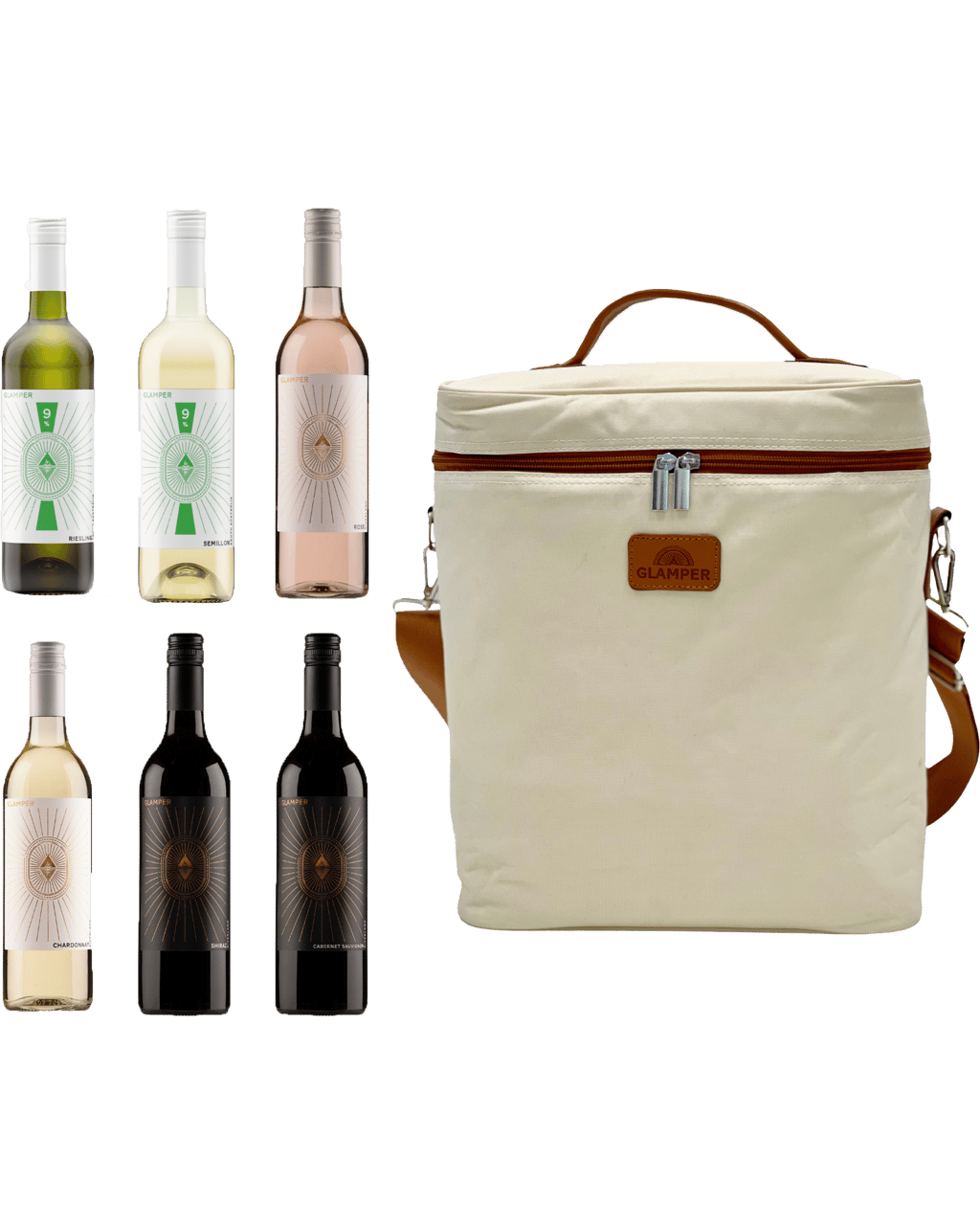 Buy Mixed Wine Case Glamper Tasting Pack Red & White Wines With Free ...
