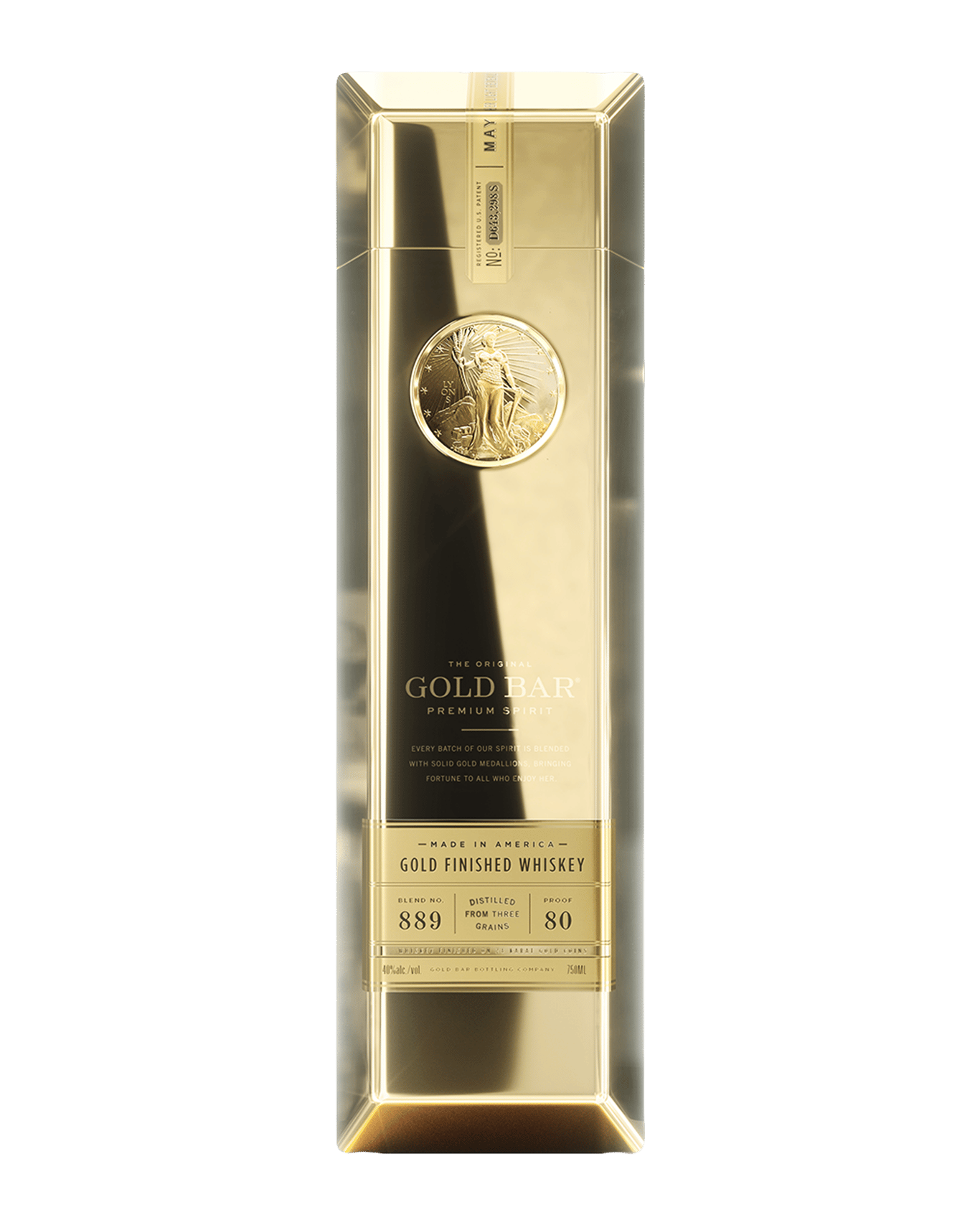 Buy Gold Bar The Original Gold Bar Gold Finished Premium Spirit Online ...