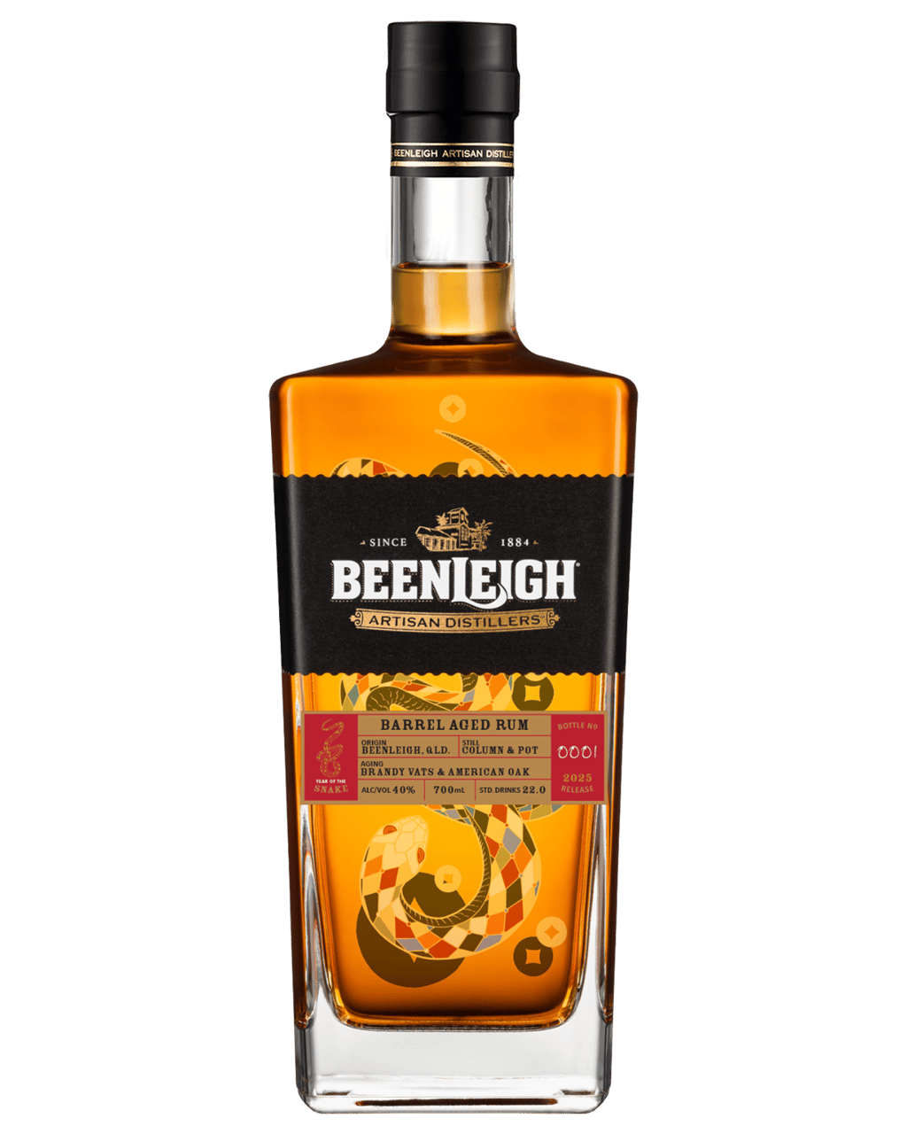 Buy Beenleigh Year Of Snake Rum 700ml Online @Lowest Price