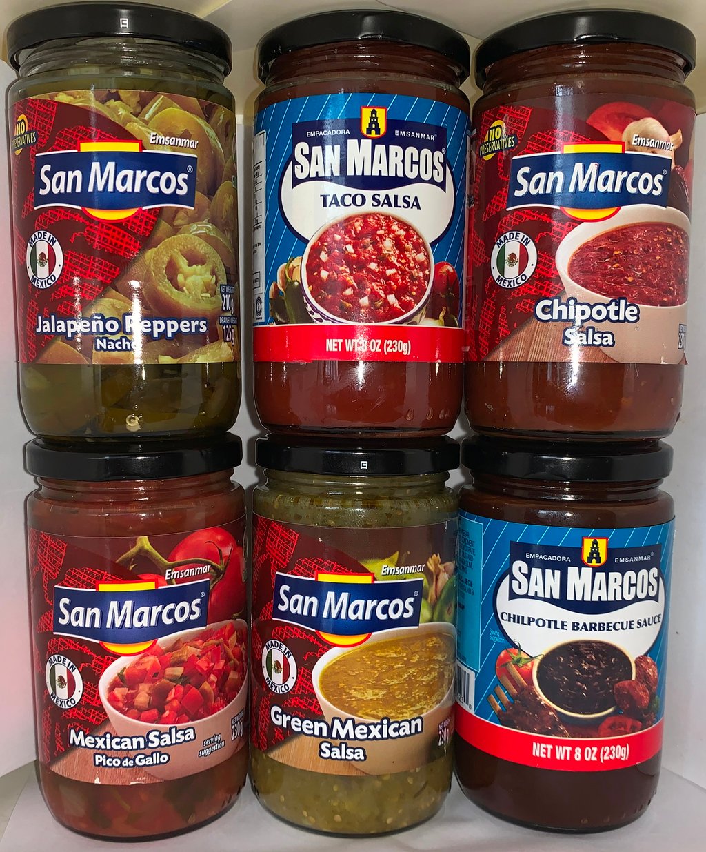 Buy San Marcos Salsa Jar Mixed 6 Pack Online @Lowest Price