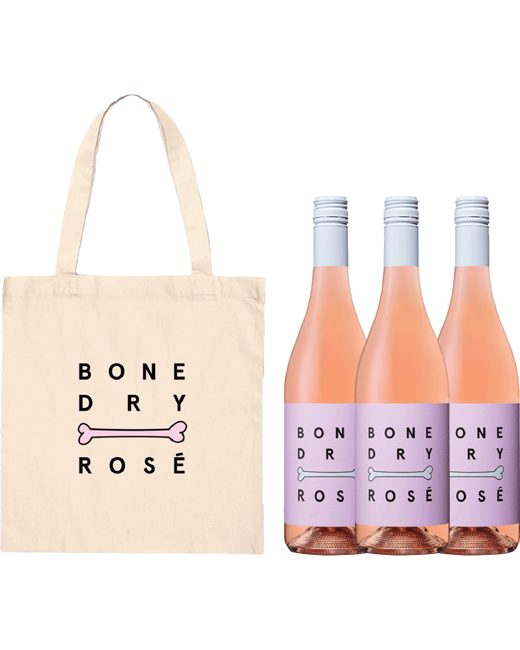 Buy Bone Dry Rose 3 X 750ml & Bonus Tote Bag Online @Lowest Price