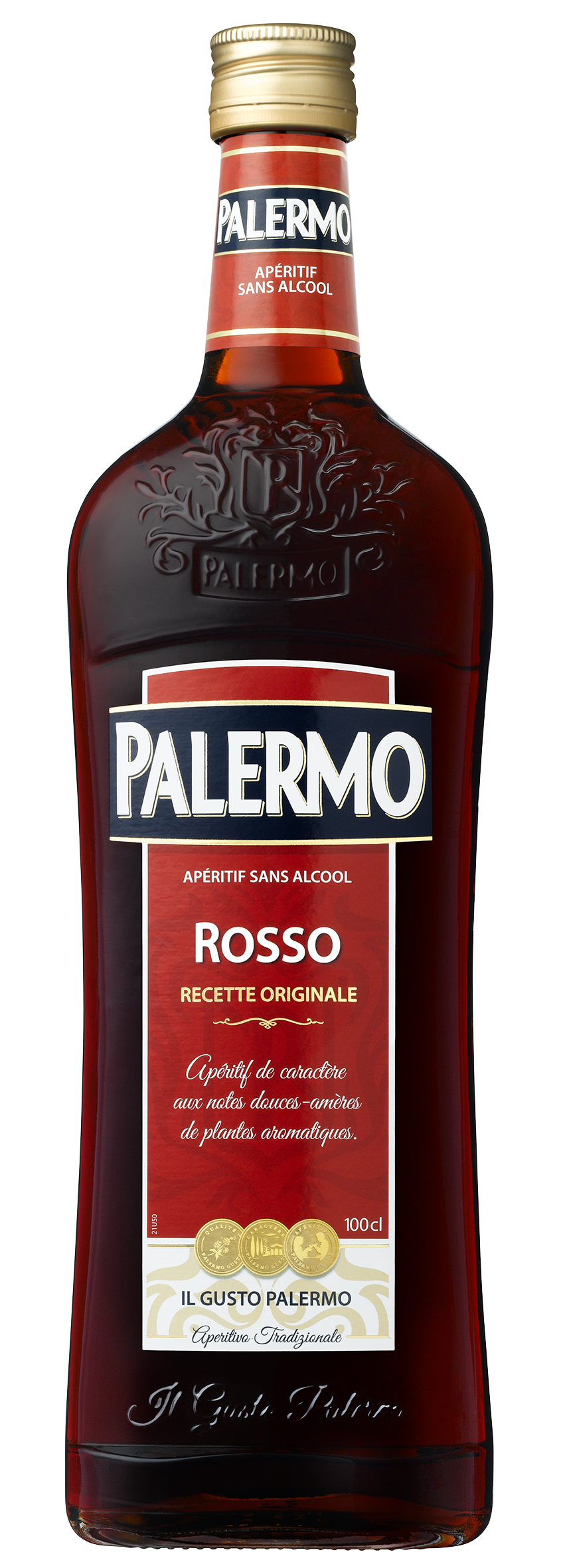 Palermo Rosso 1Ltr A Premium Non Alcoholic Aperitif - Boozy
