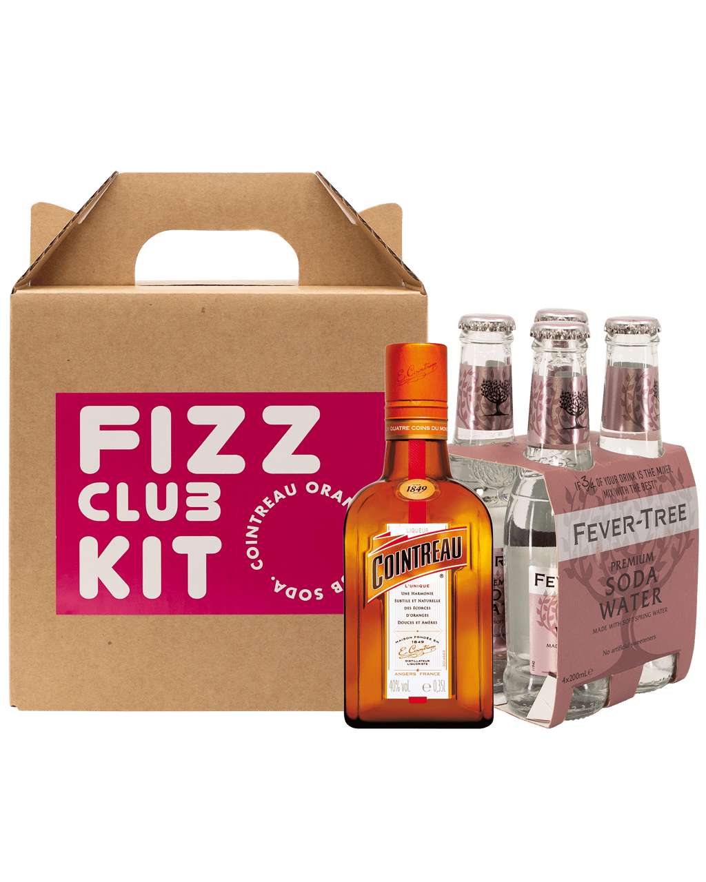 Buy Fizz Club Kit Cointreau 350ml Bottle + Fever Tree Soda Water Online ...