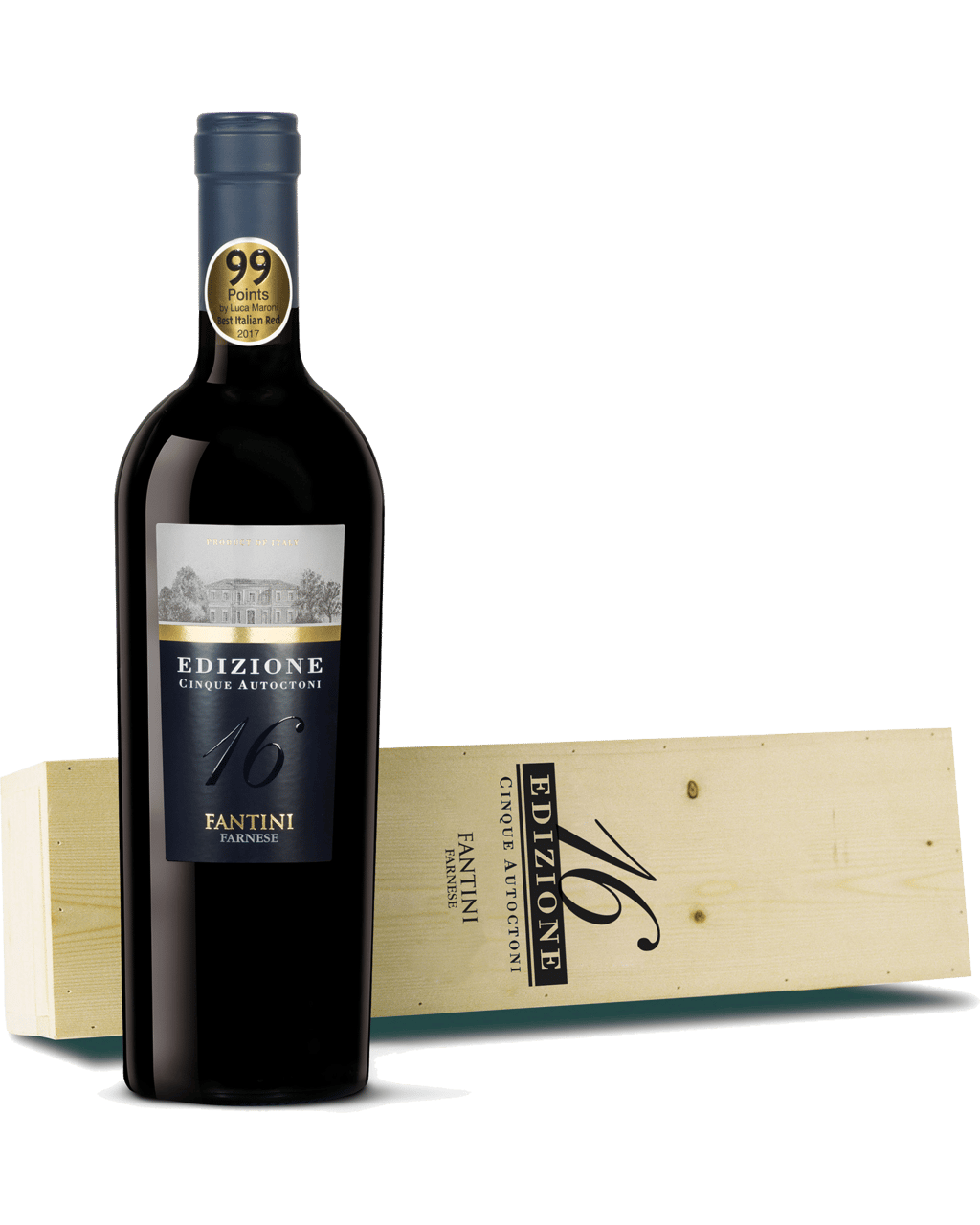 Buy Farnese Edizone Cinque Autoctoni Unflitered 2014 1.5l Wooden Box ...