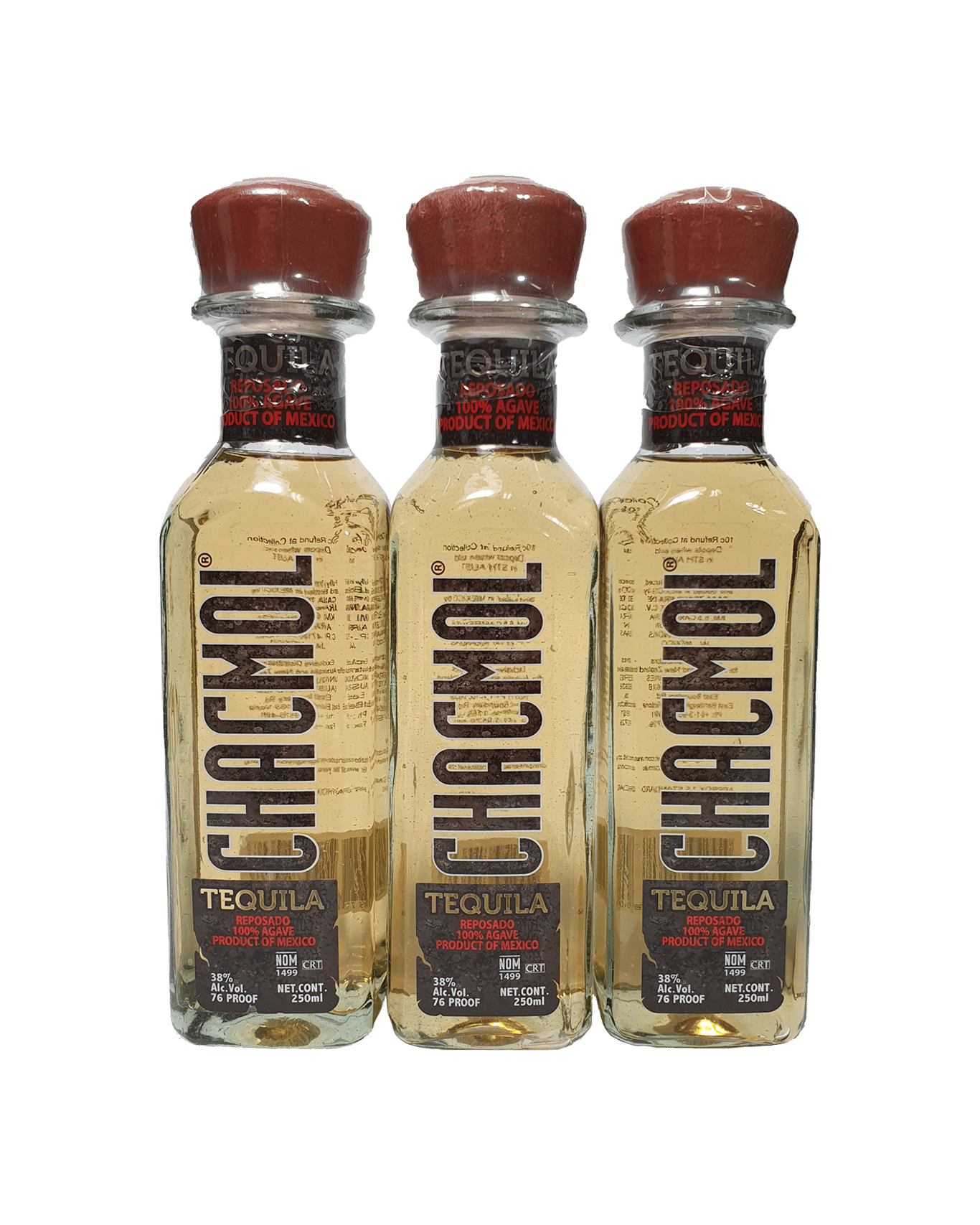 Buy Chacmol Reposado Tequilla 3 Amigos Pack 250ml Online @Lowest Price