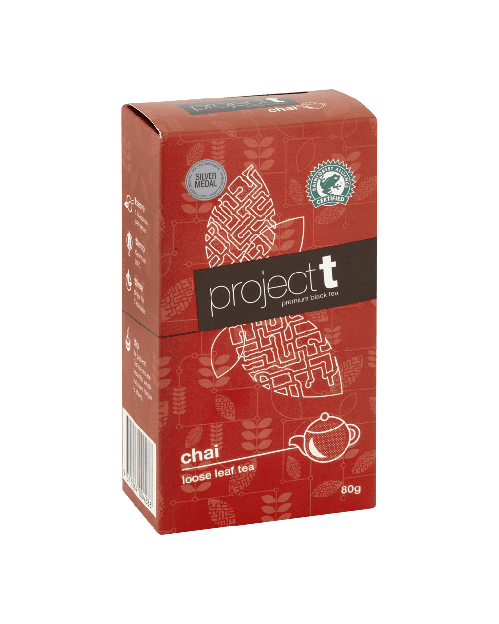 Project T Chai Loose Leaf Tea 80g 5 Packs (Unbeatable Prices): Buy ...