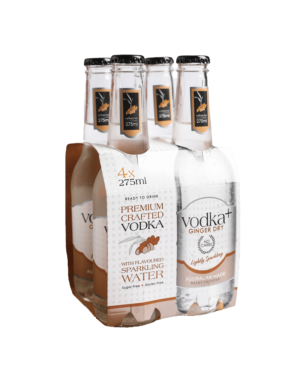 Buy Vodka Plus Vodka+ Ginger Dry 275ml Online (Low Prices) from Dan ...