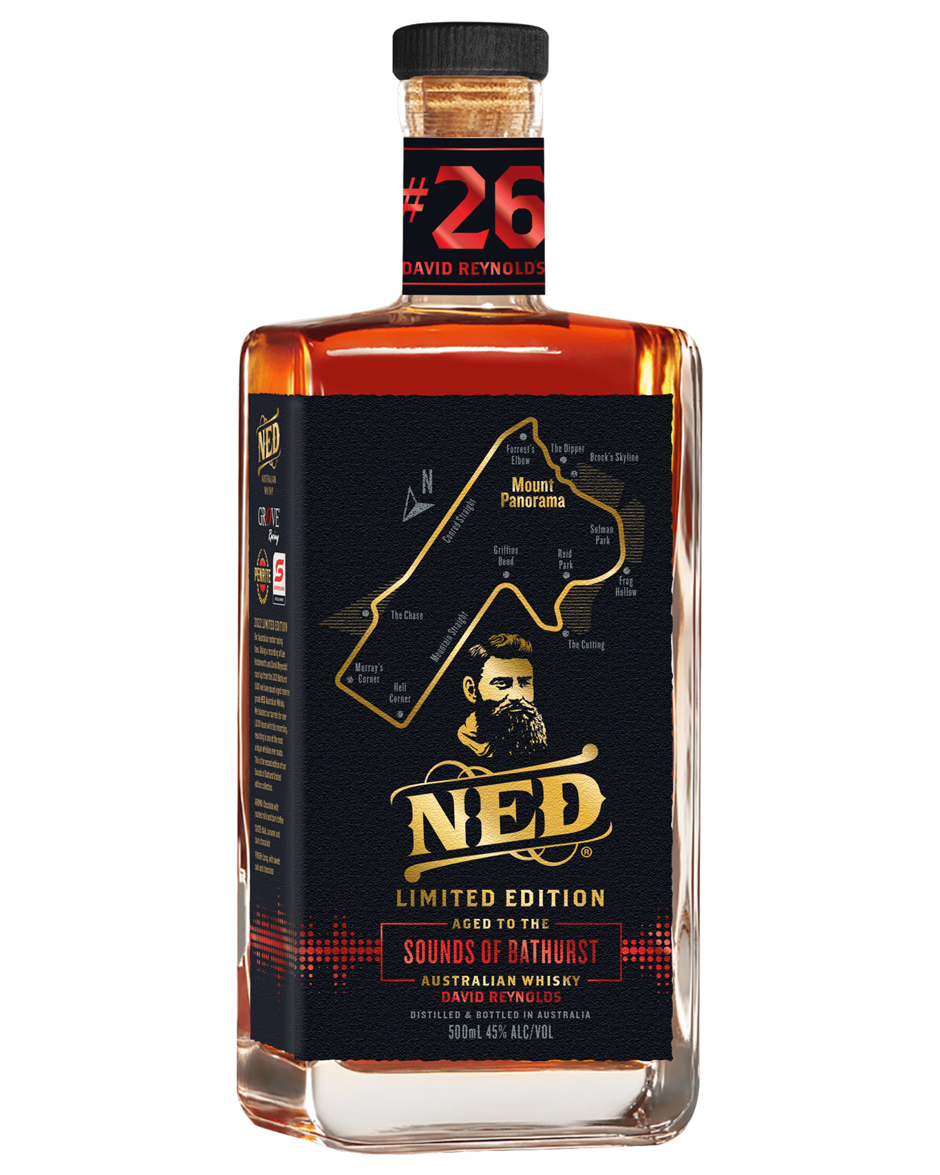 Buy Ned Australian Whisky Sounds Of Bathurst #26 David Reynolds 500ml ...