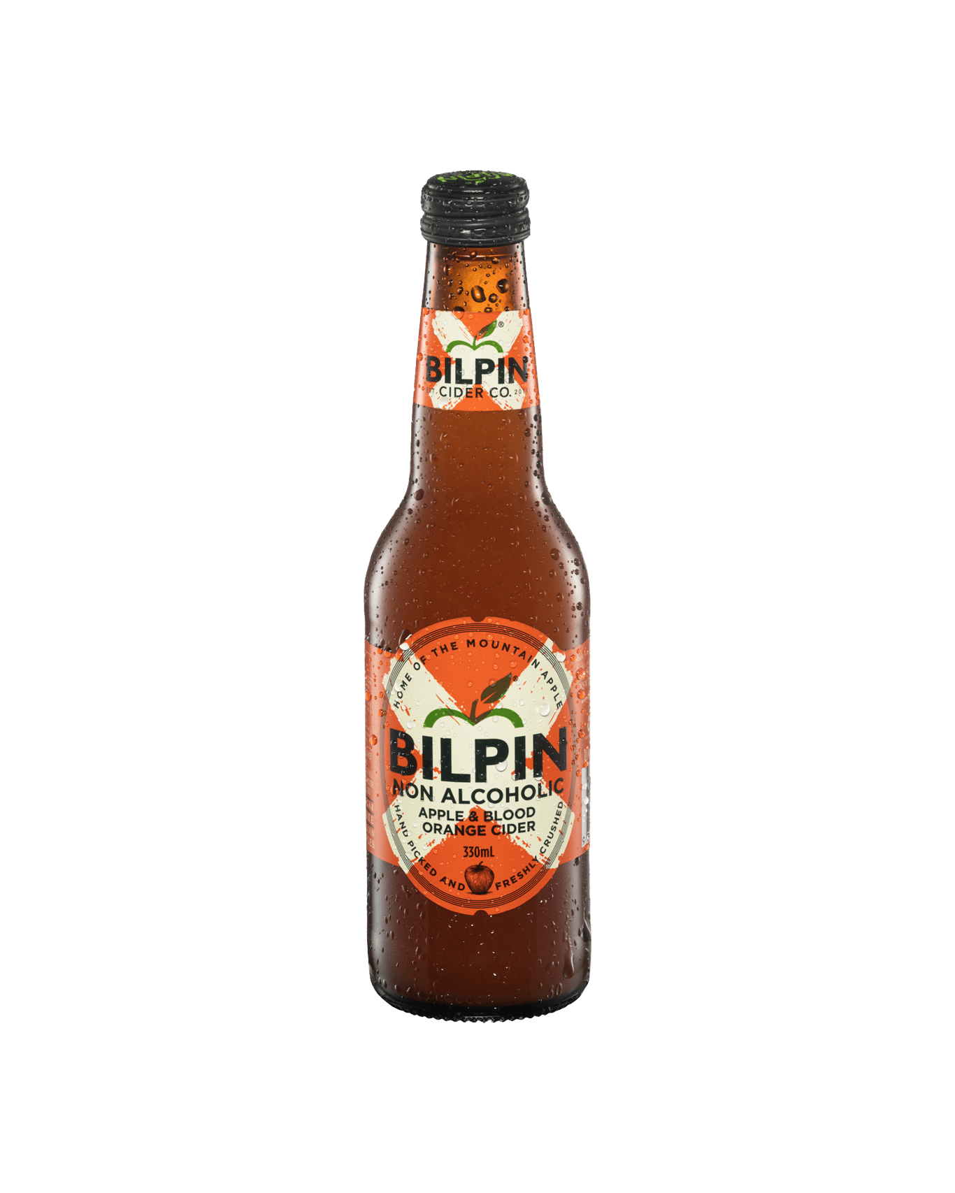 Buy Bilpin Cider Co. Non Alcoholic Apple & Blood Orange Cider 330ml ...