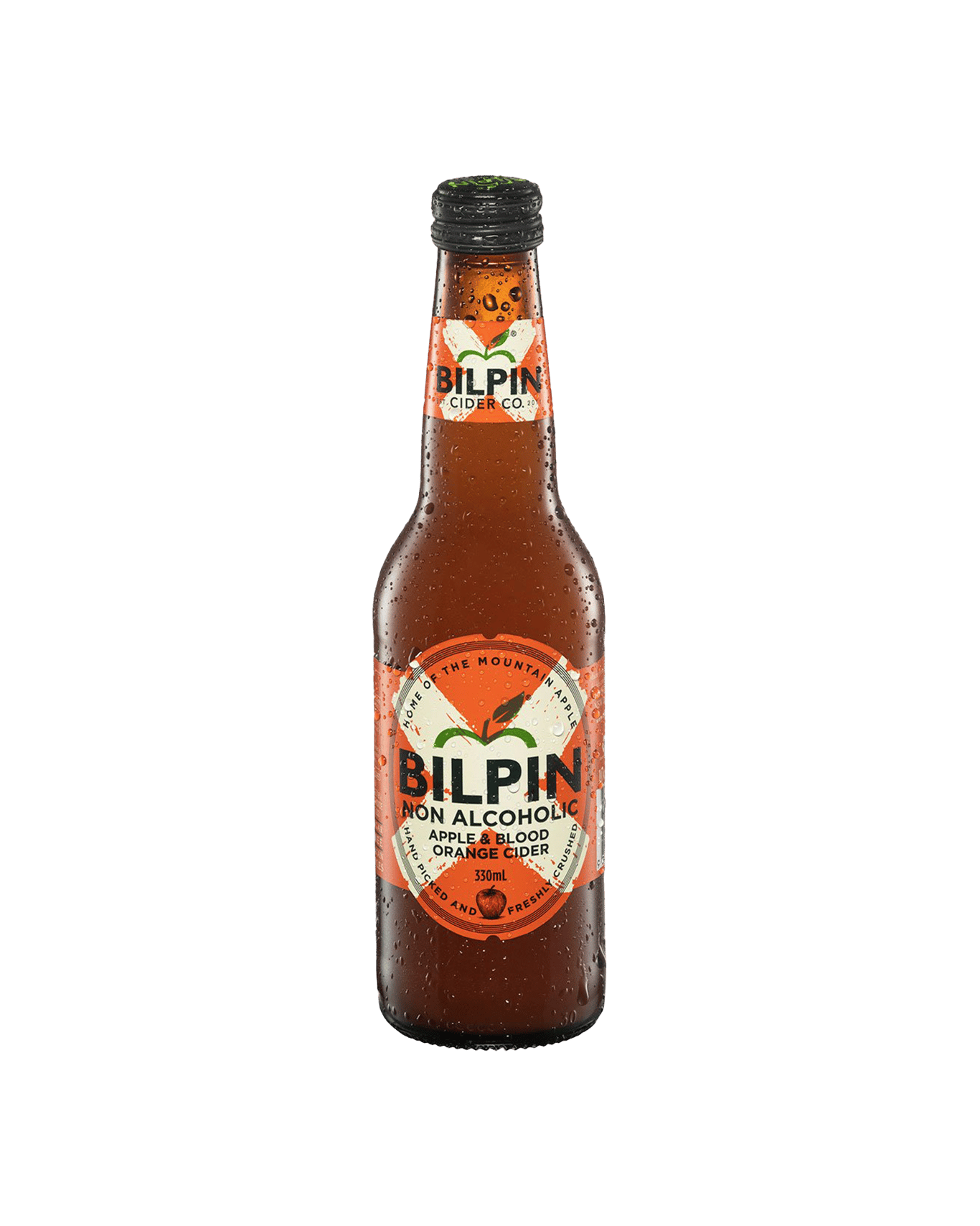 Buy Bilpin Cider Co. Non Alcoholic Apple & Blood Orange Cider 330ml ...