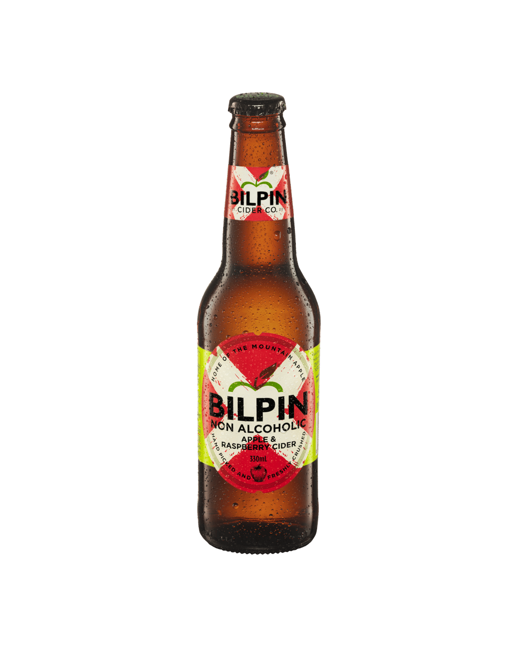 Bilpin Non Alcoholic Apple Raspberry Cider 330mL - Boozy
