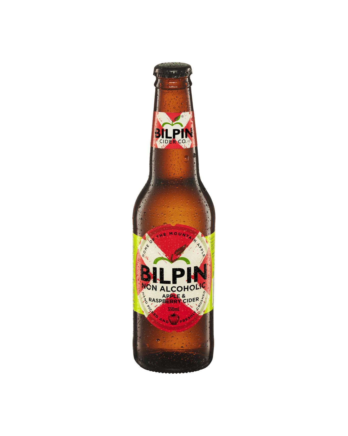 Buy Bilpin Cider Co. Non Alcoholic Apple & Raspberry Cider 330ml Online ...