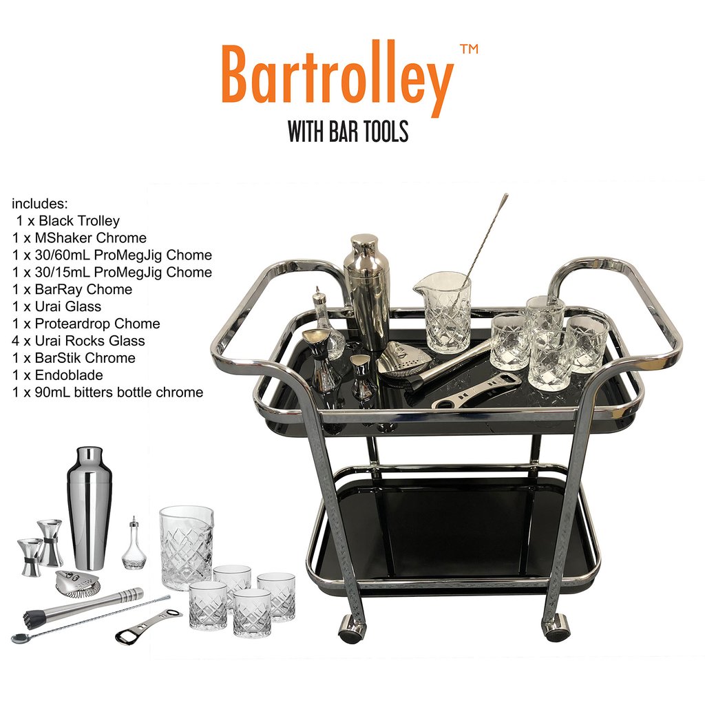 Buy Uberbartools Bar Trolley Plus Bar Tools Online @Lowest Price