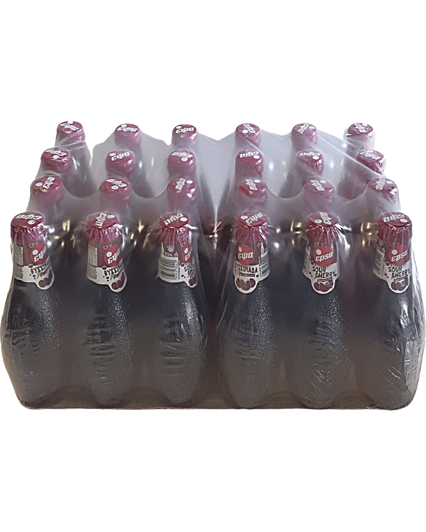 Buy Epsa Greek Soft Drink Epsa Sparkling Sour Cherry Bottles 24 X 232ml ...