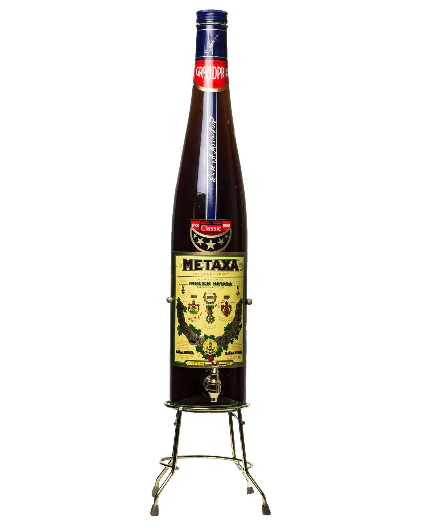 Buy Metaxa Metaxa 5 Star Greek Brandy 3l With Tap & Stand Online ...