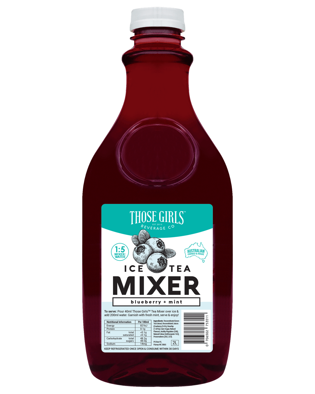Buy Those Girls Beverage Iced Tea Mixer - Blueberry Mint Online @Lowest ...