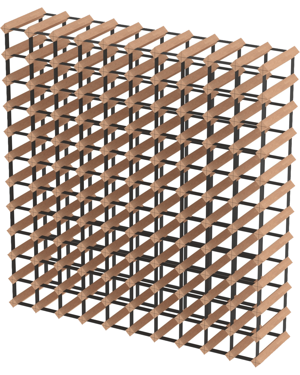 Buy Wine Stash 120 Bottle Timber Wine Rack - Unassembled Online (Low ...