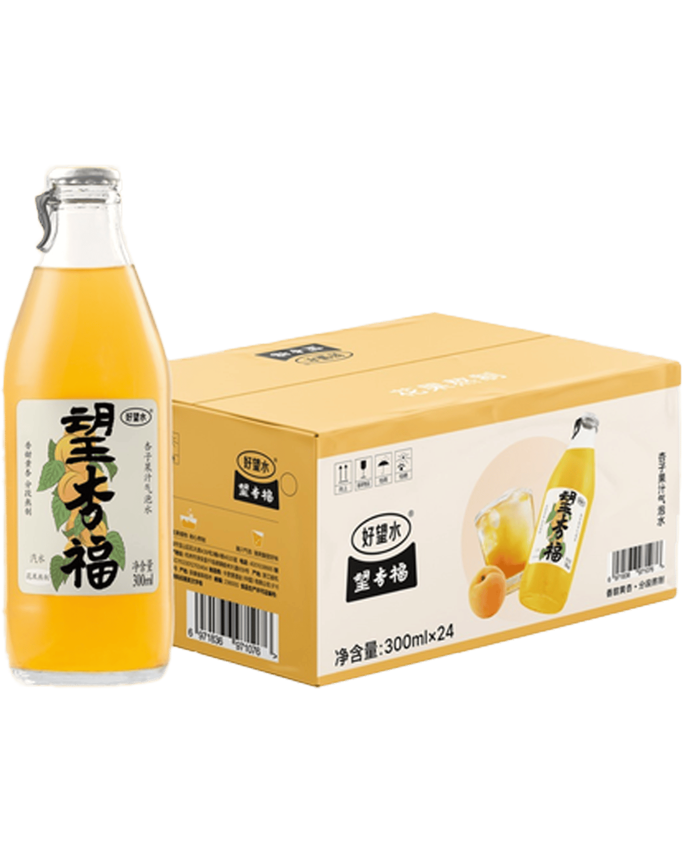 Buy Hope Water Sparkling Apricot Water 300ml Online @Lowest Price