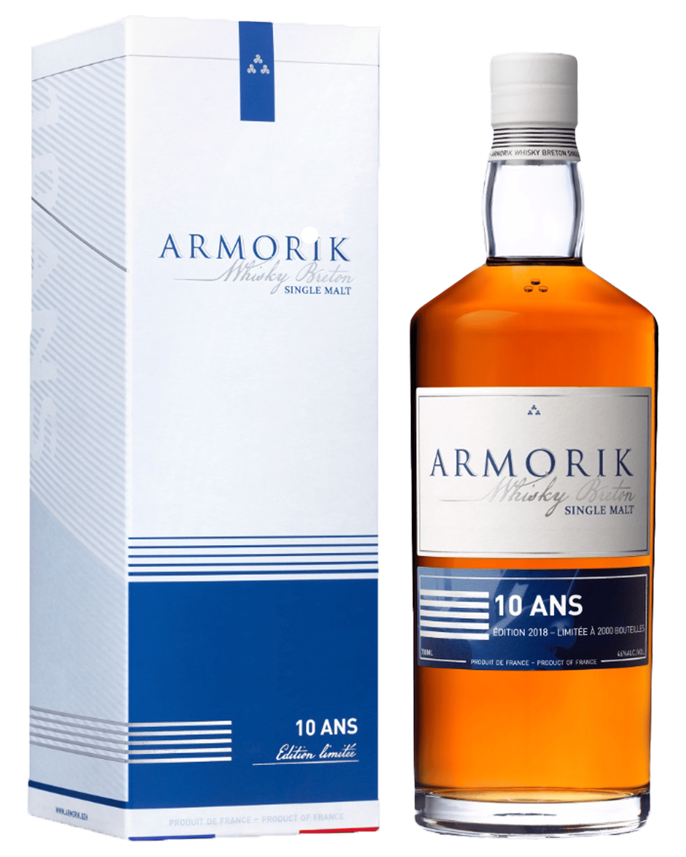 Buy Armorik 10 Ans (10yo) French Single Malt Whisky 46% 700ml Online ...