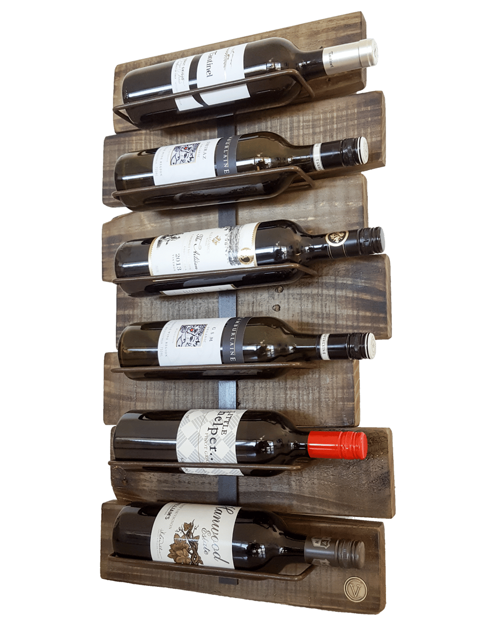 Buy Cellar V Pallet Timber Wall Mounted Wine Rack (6 Bottles) Online ...