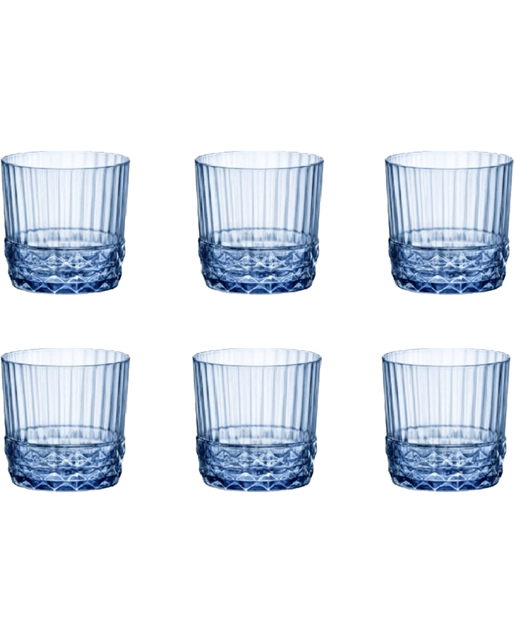 Buy Bormioli Rocco America 20s Rock Drink Glasses Sapphire 370ml Online ...