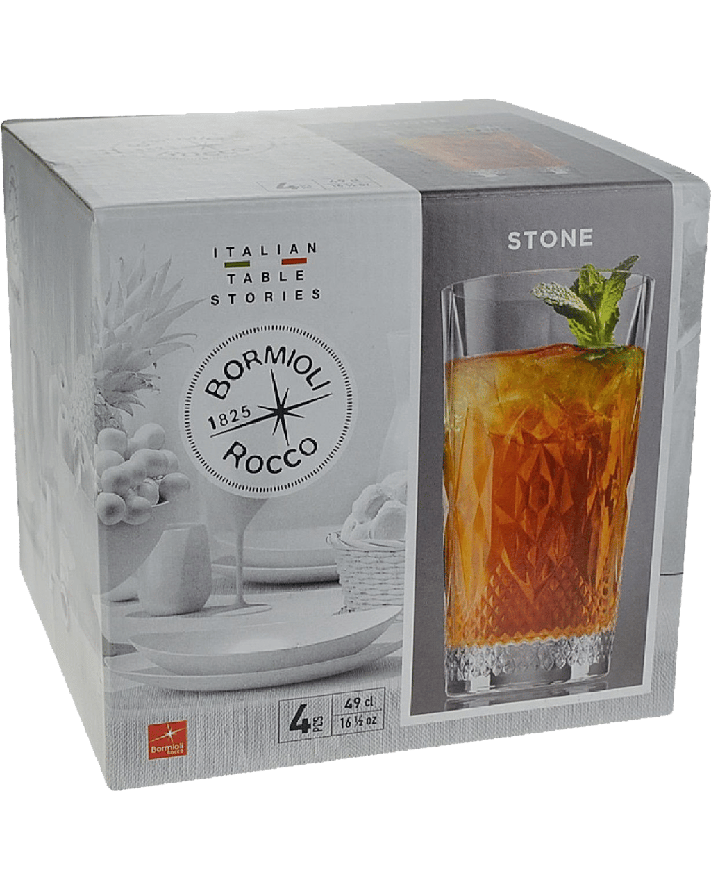 Buy Bormioli Rocco Stone Highball Tumblers 490ml Set 4 Online (Low Prices) from Dan Murphy's