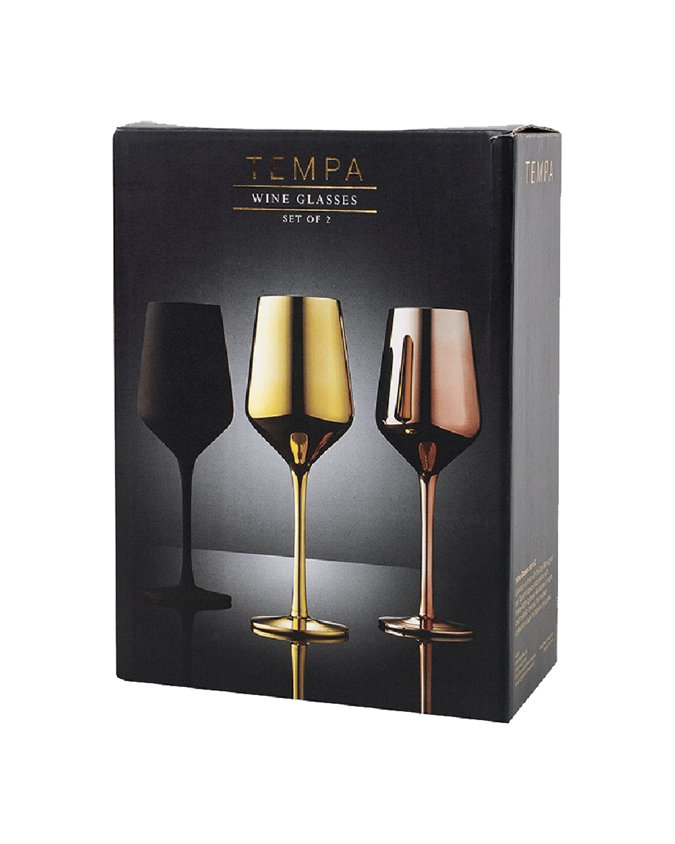 Buy Tempa Aurora Tempa Coated Glass Wine Glasses 400ml Set Of 2-rose ...