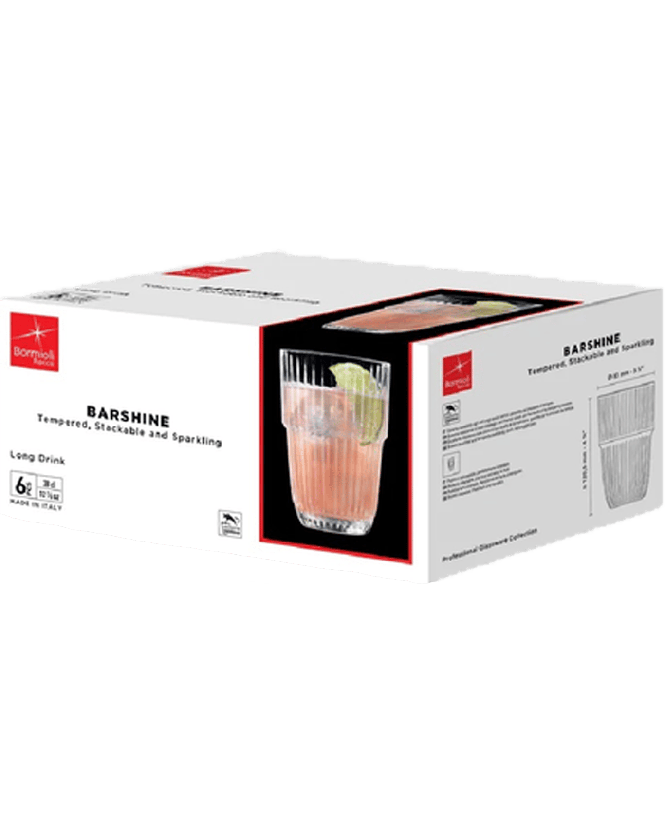 Buy Bormioli Rocco Barshine Long Drink Glass 380ml Online @Lowest Price