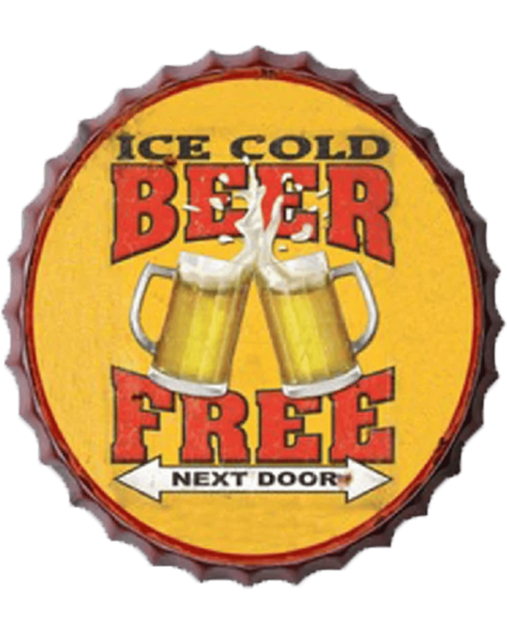 Buy Men's Republic Retro Bar Sign Free Beer Online @Lowest Price