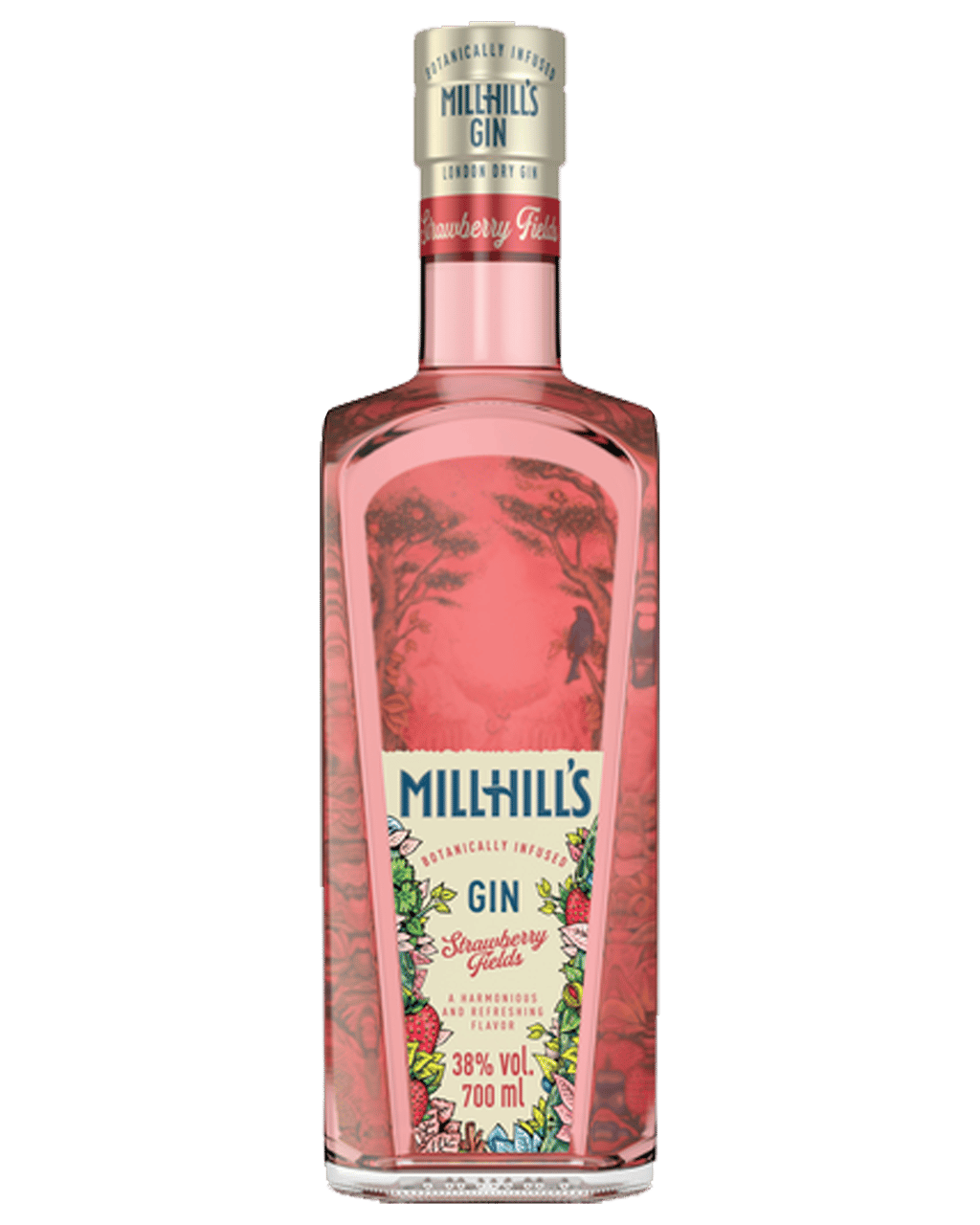 Buy Millhill's Strawberry Fields Gin 700ml Online @Lowest Price