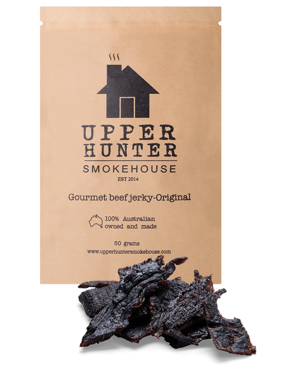 Buy Upper Hunter Smokeho Beef Jerky Original 50g Online @Lowest Price