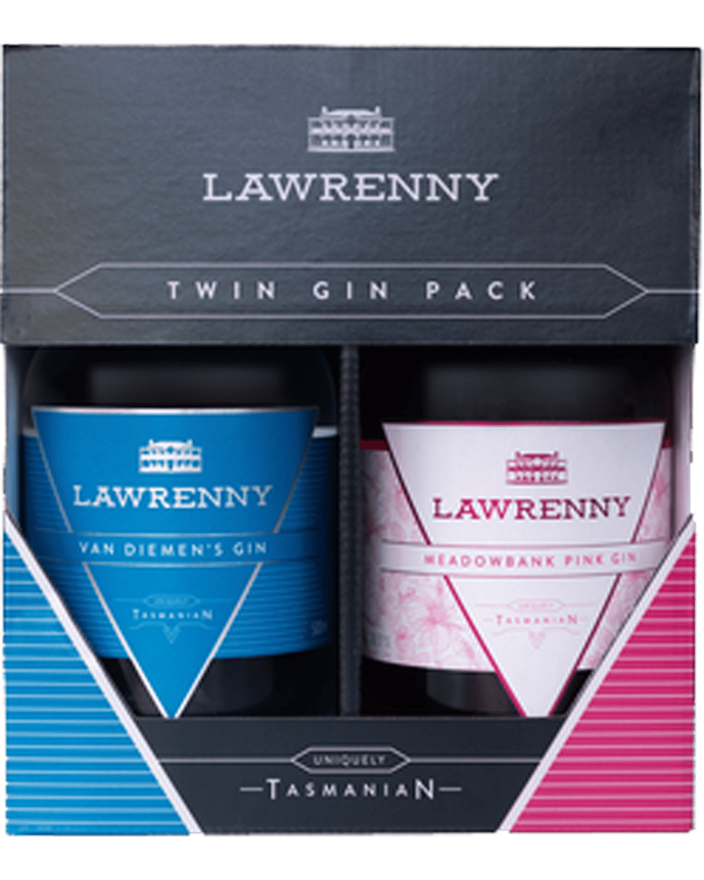 Buy Lawrenny Twin Gin Pack Van Diemen's Gin 500ml / Meadowbank Pink Gin ...