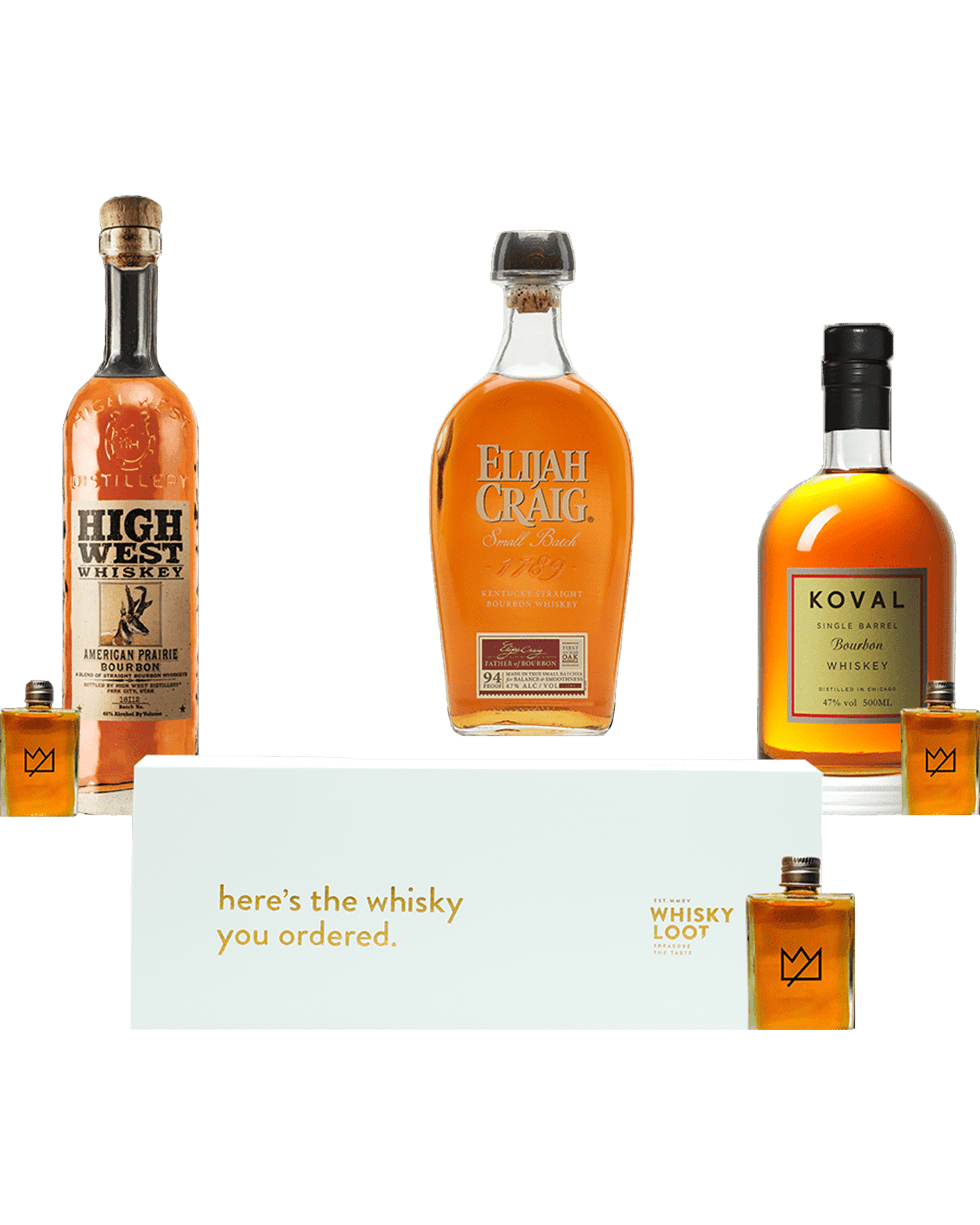 Buy Whisky Loot Bourbon Tasting Pack (3x60ml) Online @Lowest Price