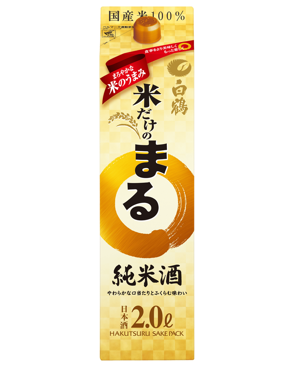 Hakutsuru Junmai Komedake No Maru Pack 2000mL - Boozy