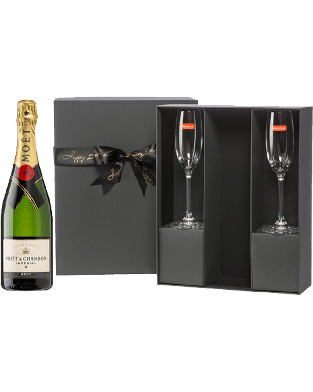 Buy Cellar 17 Moet Champagne Birthday Premium Black Gift Box & Flutes ...
