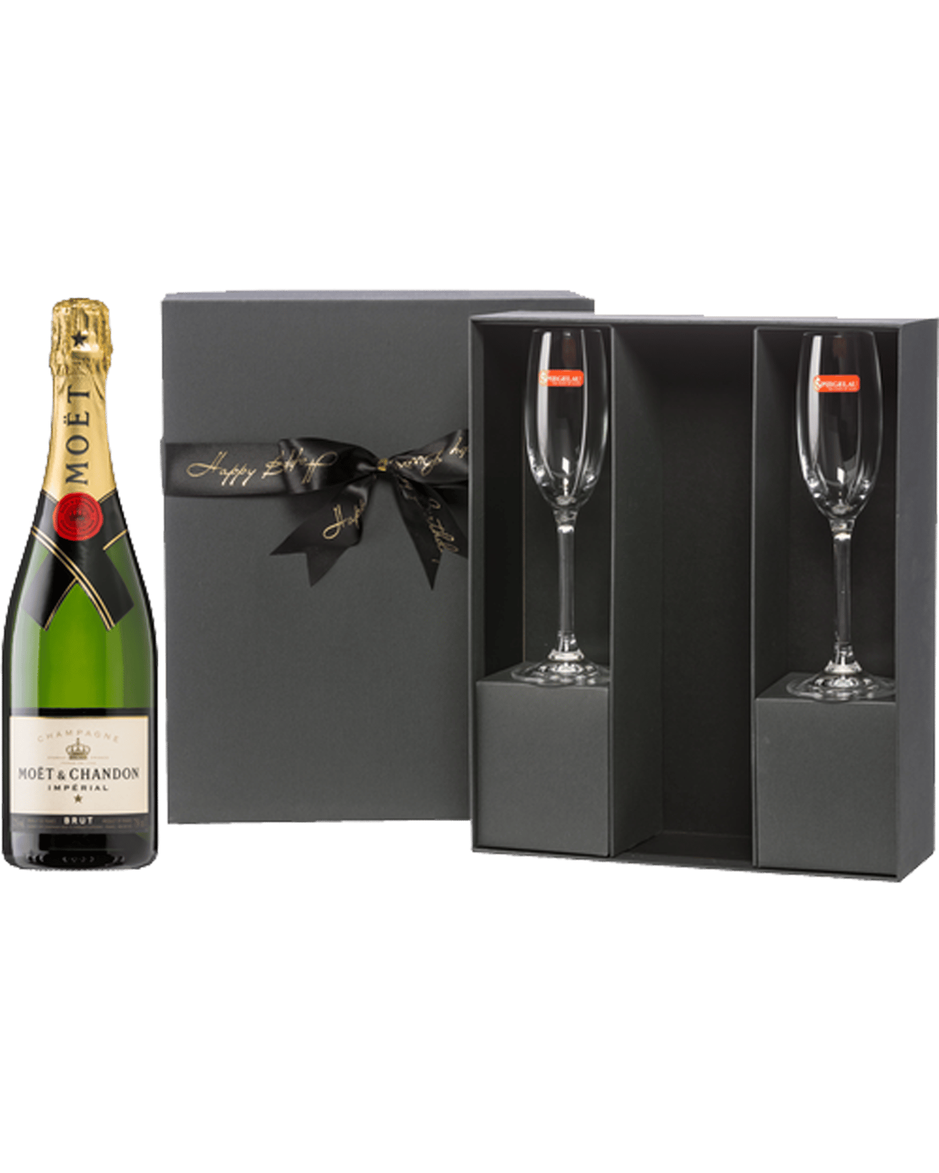 Buy Cellar 17 Moet Champagne Birthday Premium Black Gift Box & Flutes ...